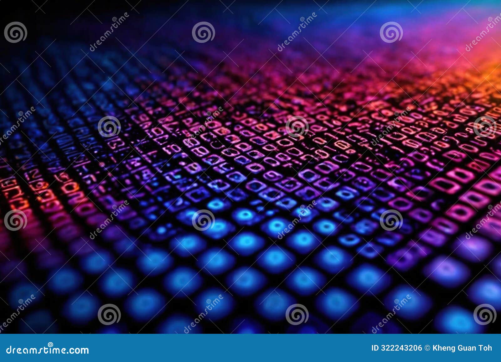Colorful Technology Binary Matrix Code Abstract Wallpaper Patern ...