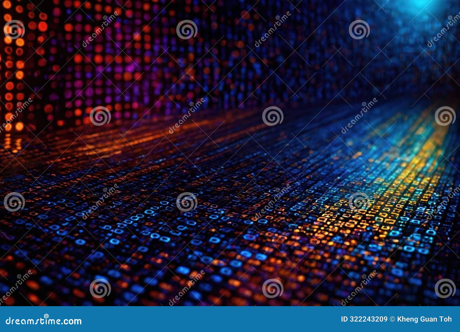 Colorful Technology Binary Matrix Code Abstract Wallpaper Patern ...