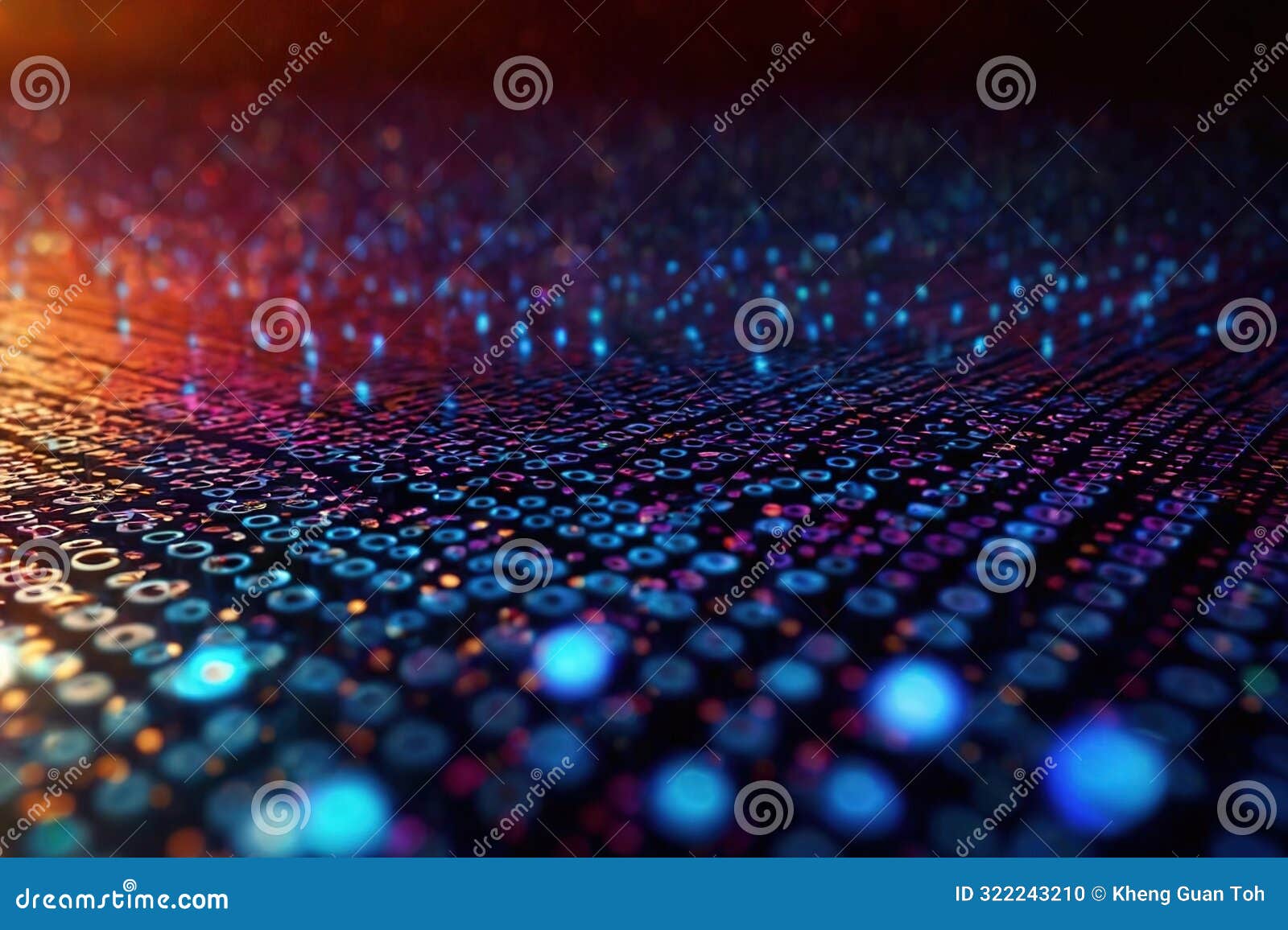 Colorful Technology Binary Matrix Code Abstract Wallpaper Patern ...