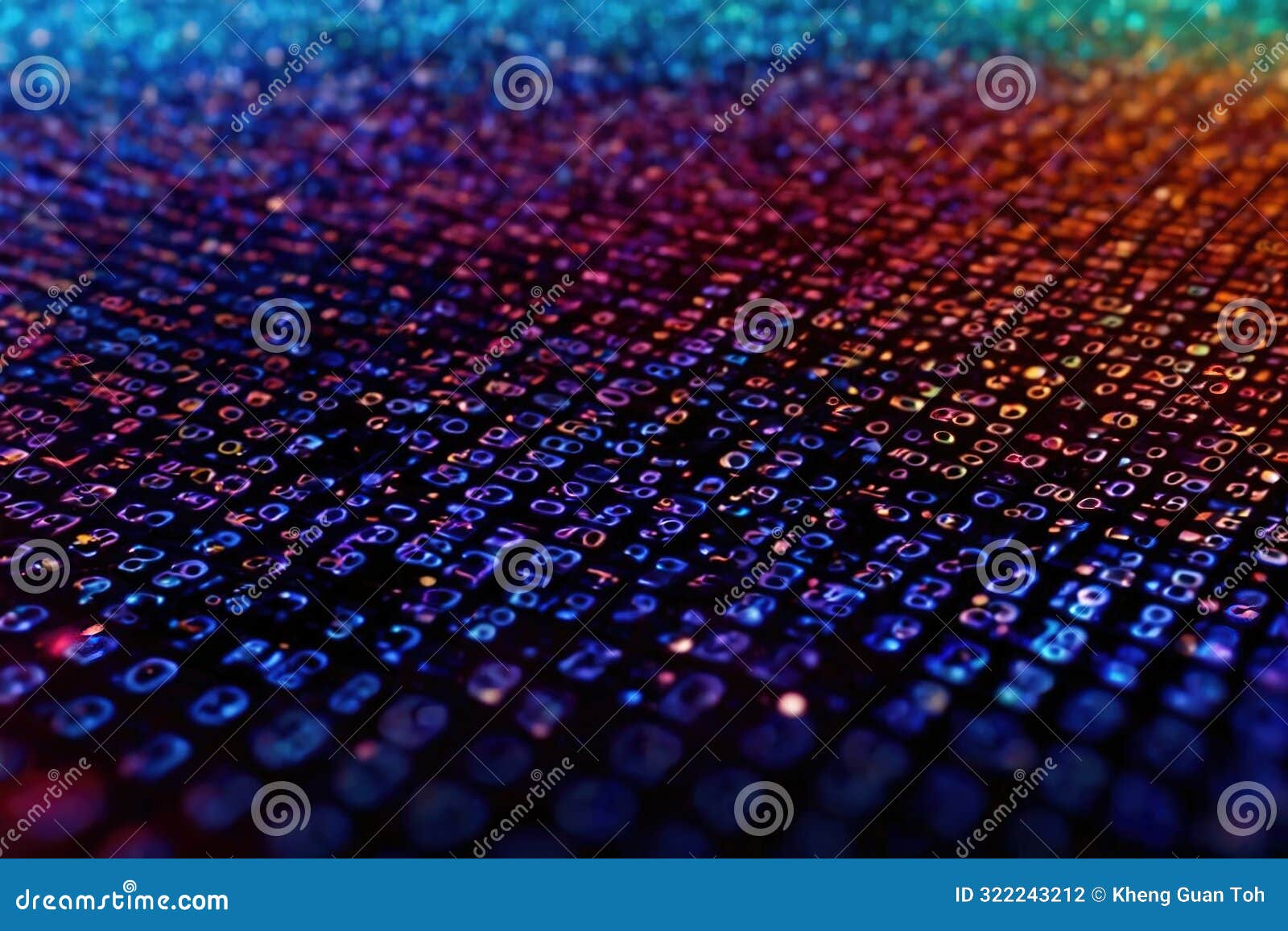 Colorful Technology Binary Matrix Code Abstract Wallpaper Patern ...