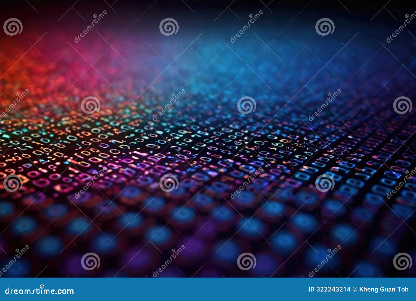 Colorful Technology Binary Matrix Code Abstract Wallpaper Patern ...