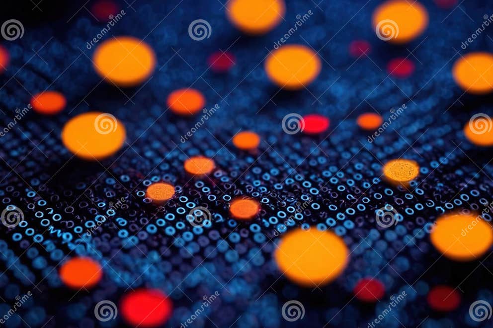 Colorful Technology Binary Matrix Code Abstract Wallpaper Patern