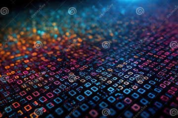 Colorful Technology Binary Matrix Code Abstract Wallpaper Patern ...