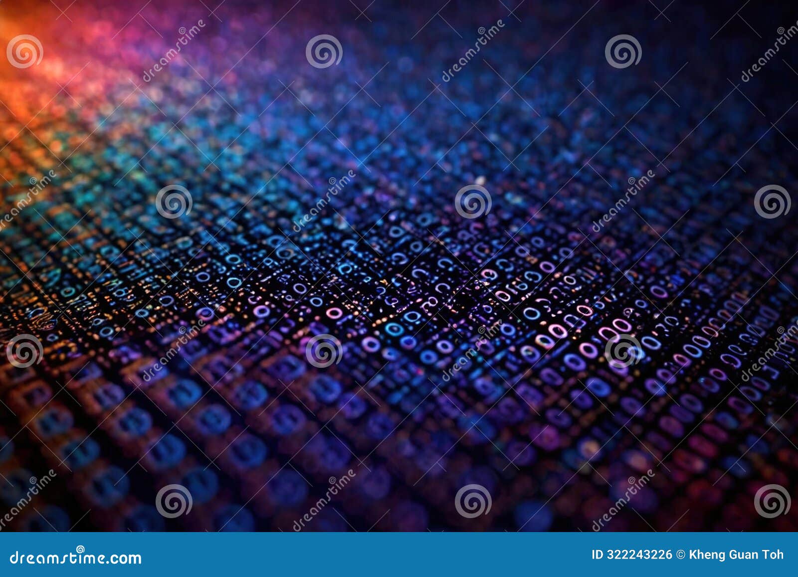 Colorful Technology Binary Matrix Code Abstract Wallpaper Patern ...