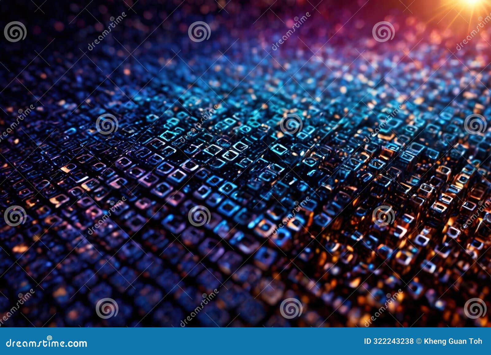 Colorful Technology Binary Matrix Code Abstract Wallpaper Patern ...