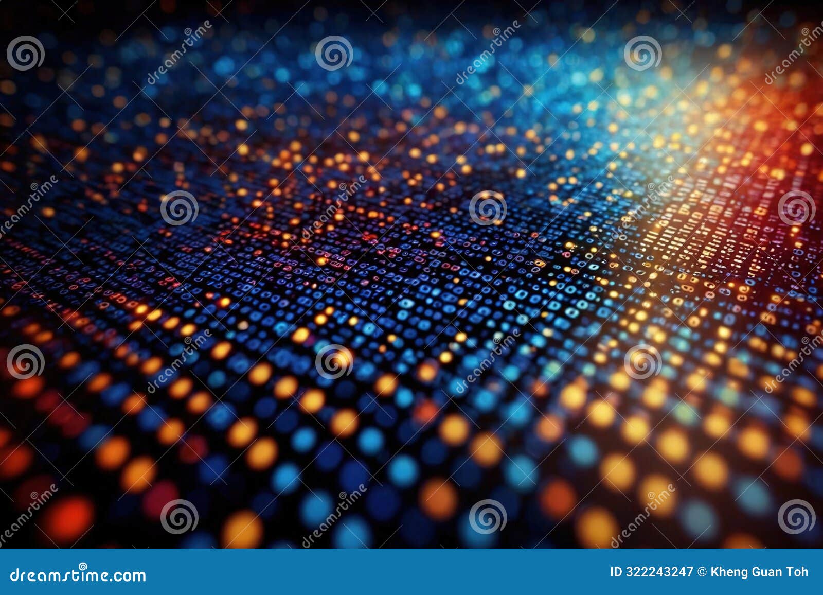 Colorful Technology Binary Matrix Code Abstract Wallpaper Patern ...