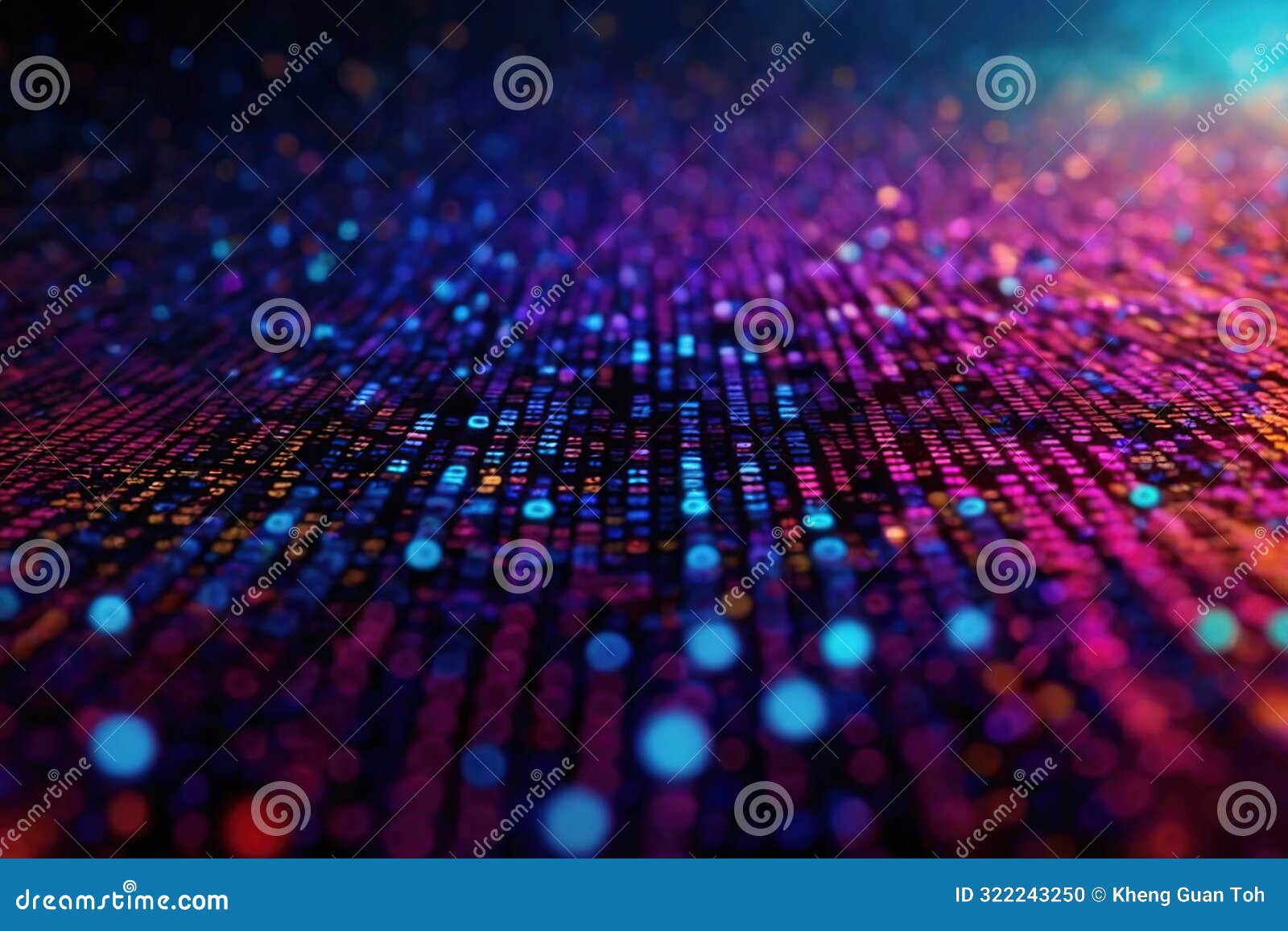 Colorful Technology Binary Matrix Code Abstract Wallpaper Patern ...