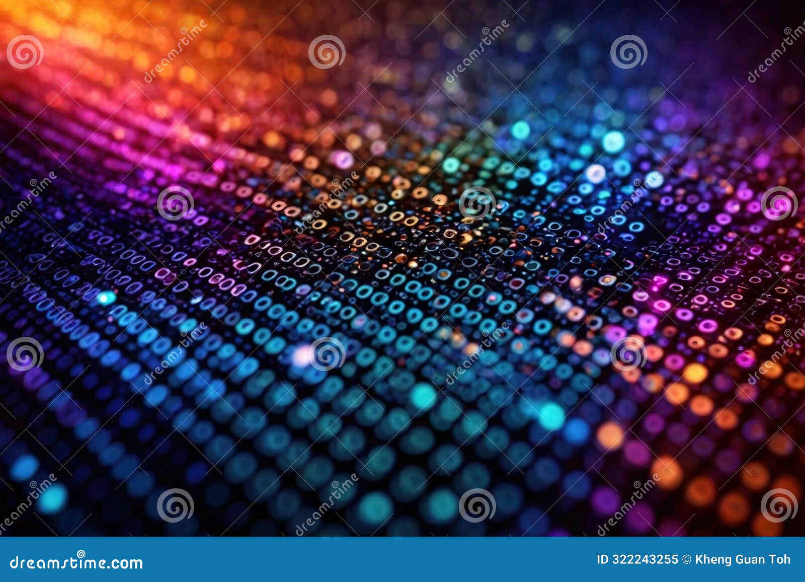 Colorful Technology Binary Matrix Code Abstract Wallpaper Patern ...