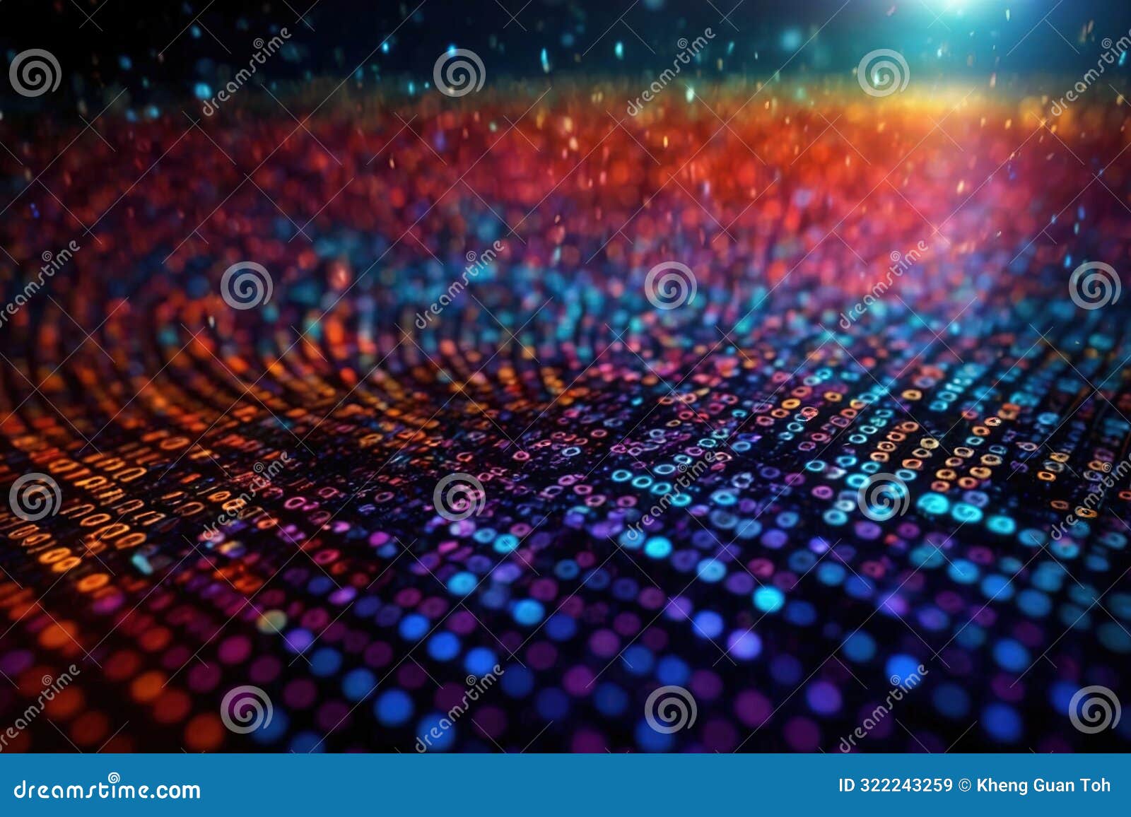 Colorful Technology Binary Matrix Code Abstract Wallpaper Patern ...