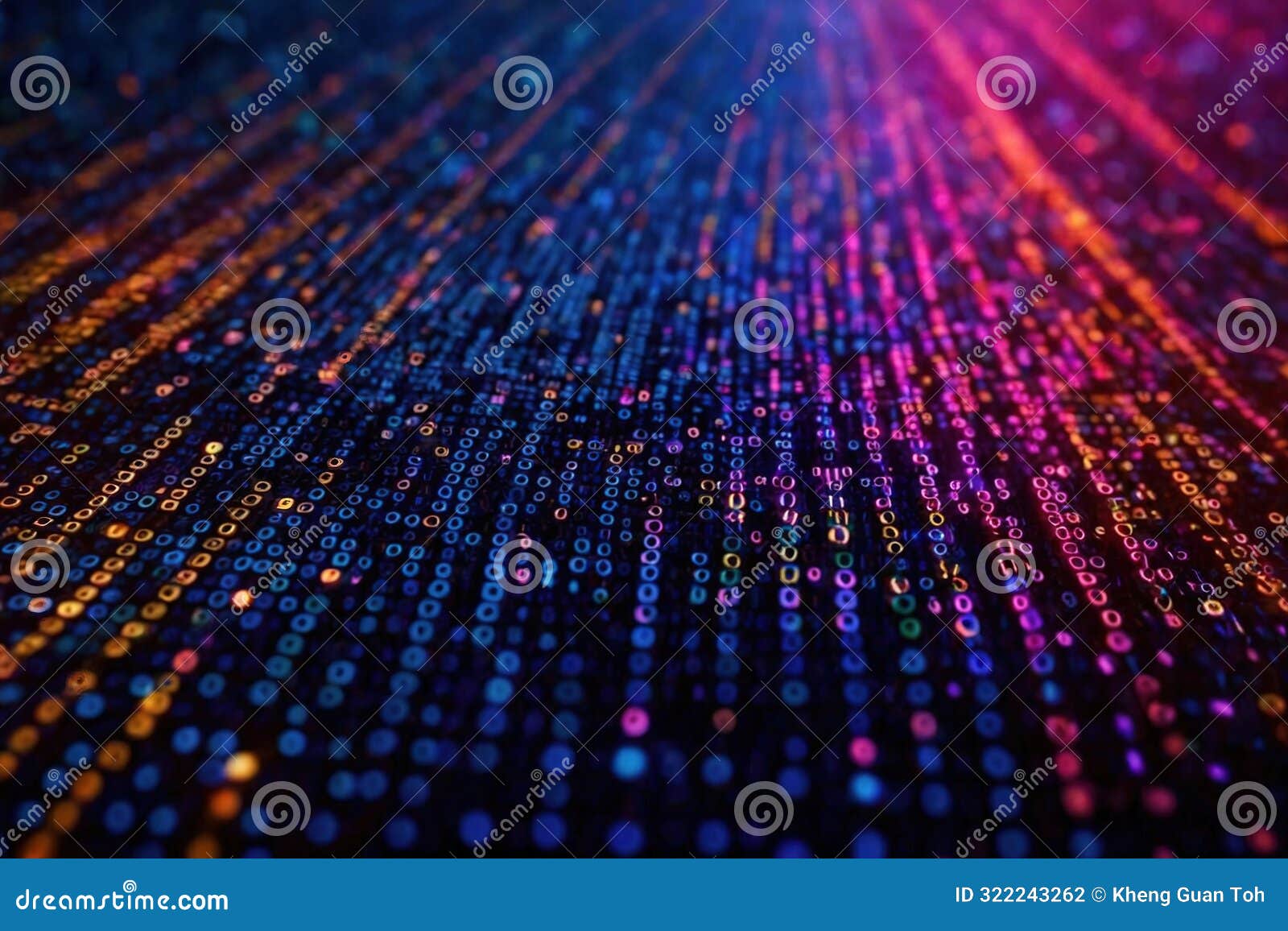 Colorful Technology Binary Matrix Code Abstract Wallpaper Patern ...