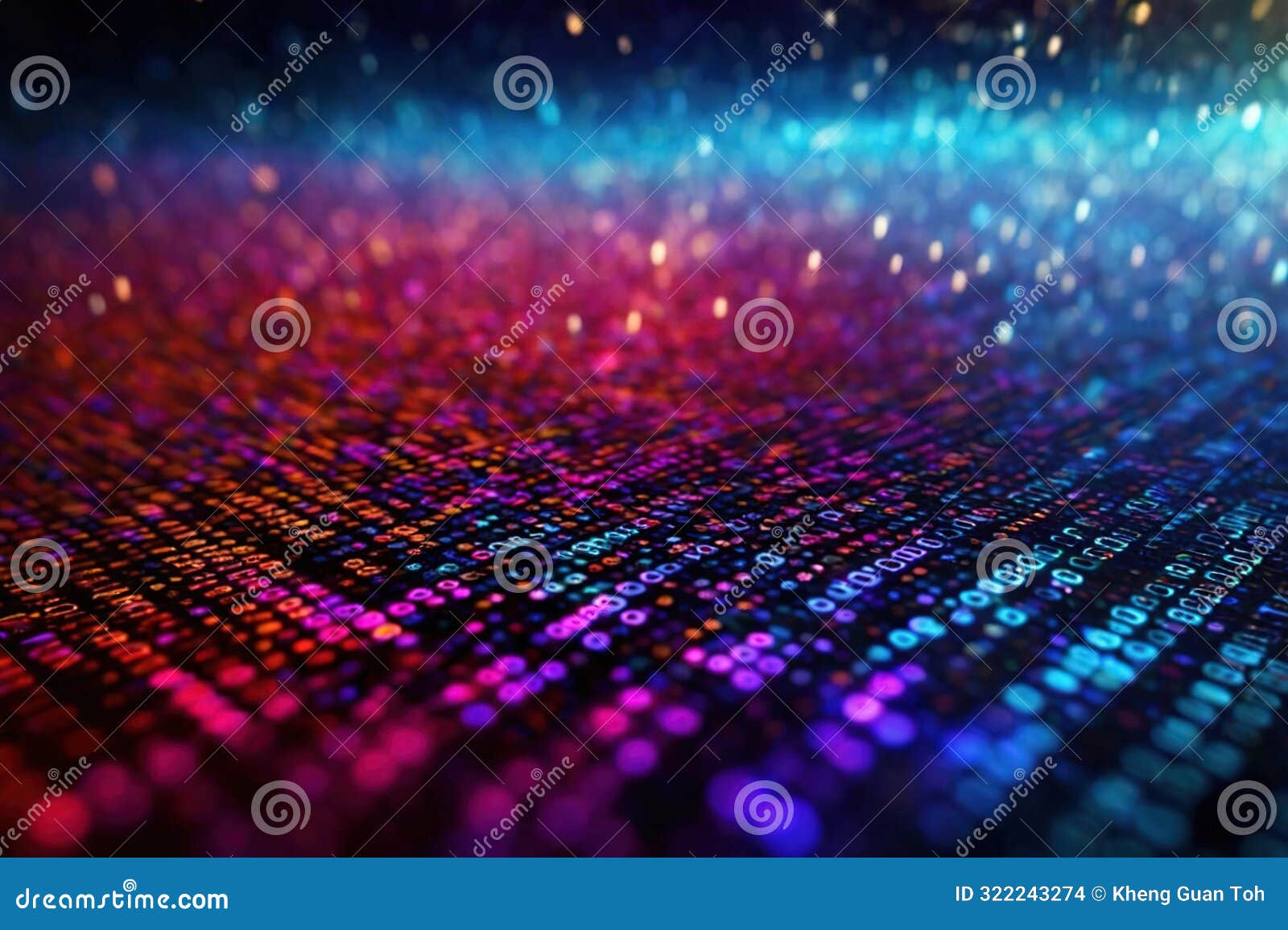 Colorful Technology Binary Matrix Code Abstract Wallpaper Patern ...