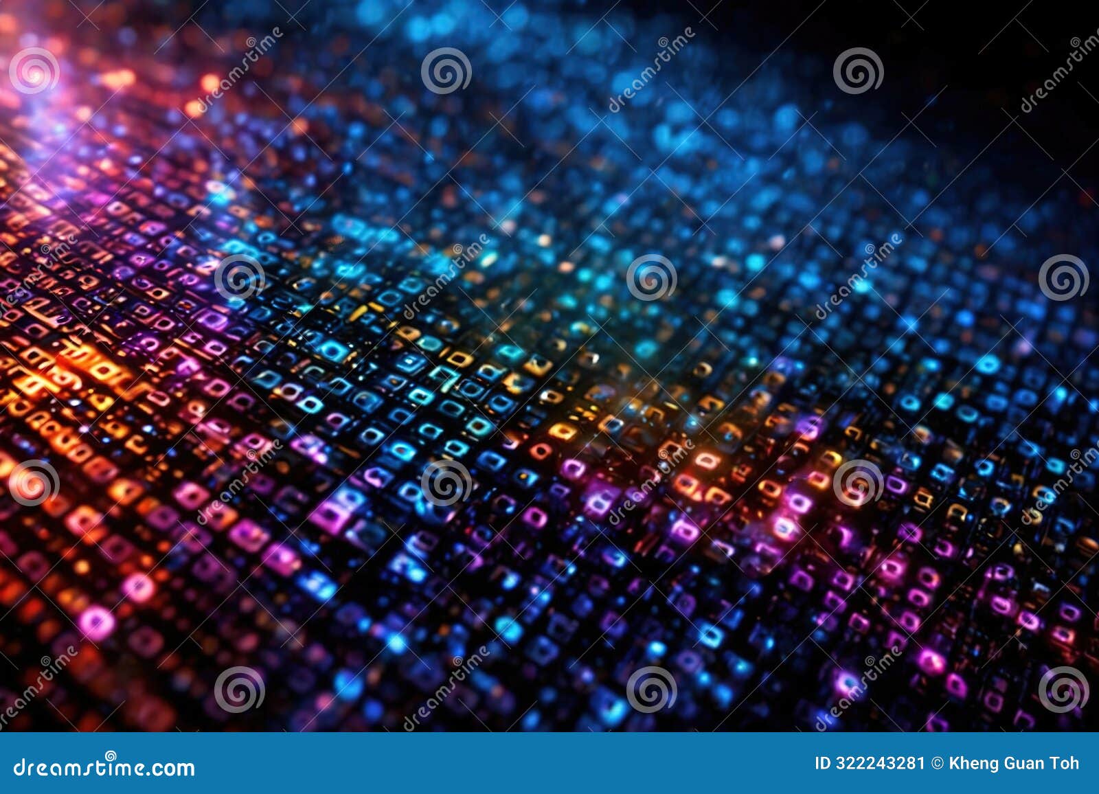 Colorful Technology Binary Matrix Code Abstract Wallpaper Patern ...