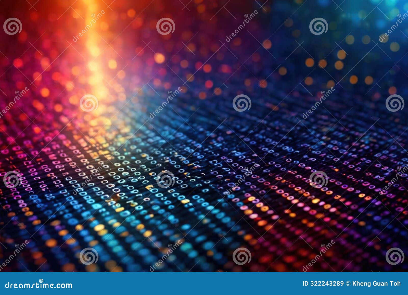 Colorful Technology Binary Matrix Code Abstract Wallpaper Patern ...