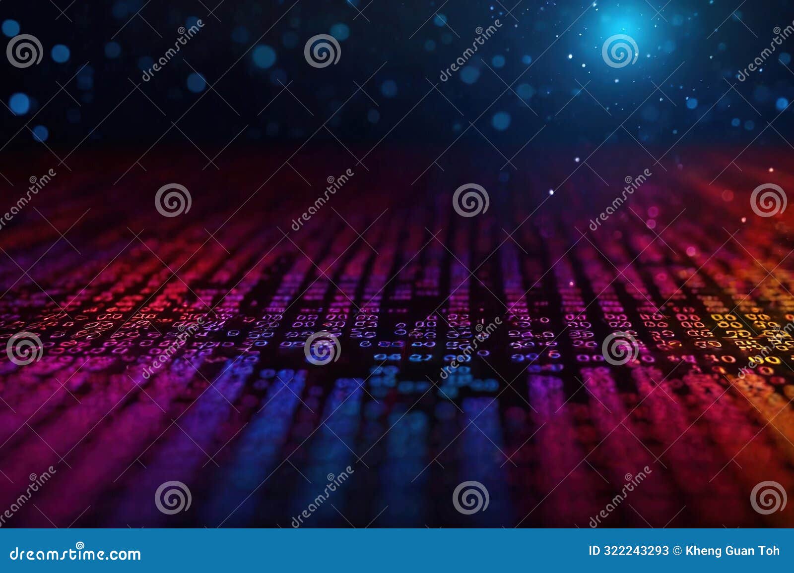 Colorful Technology Binary Matrix Code Abstract Wallpaper Patern ...