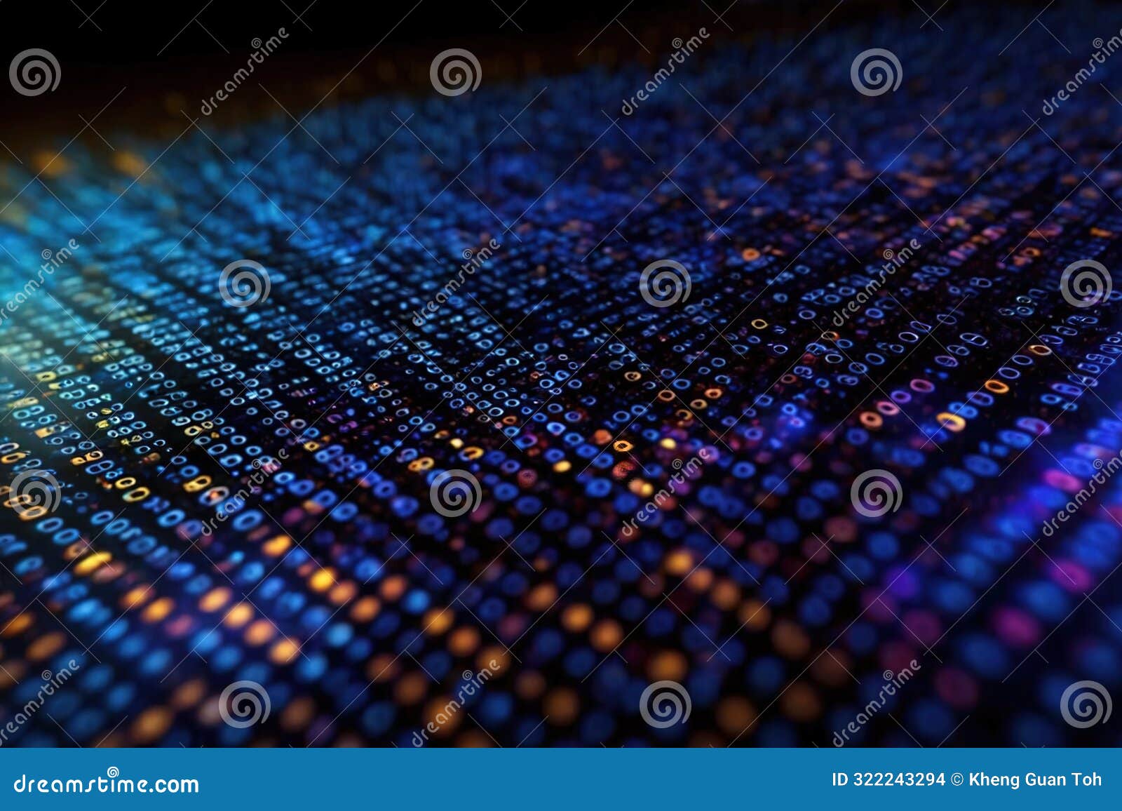 Colorful Technology Binary Matrix Code Abstract Wallpaper Patern ...