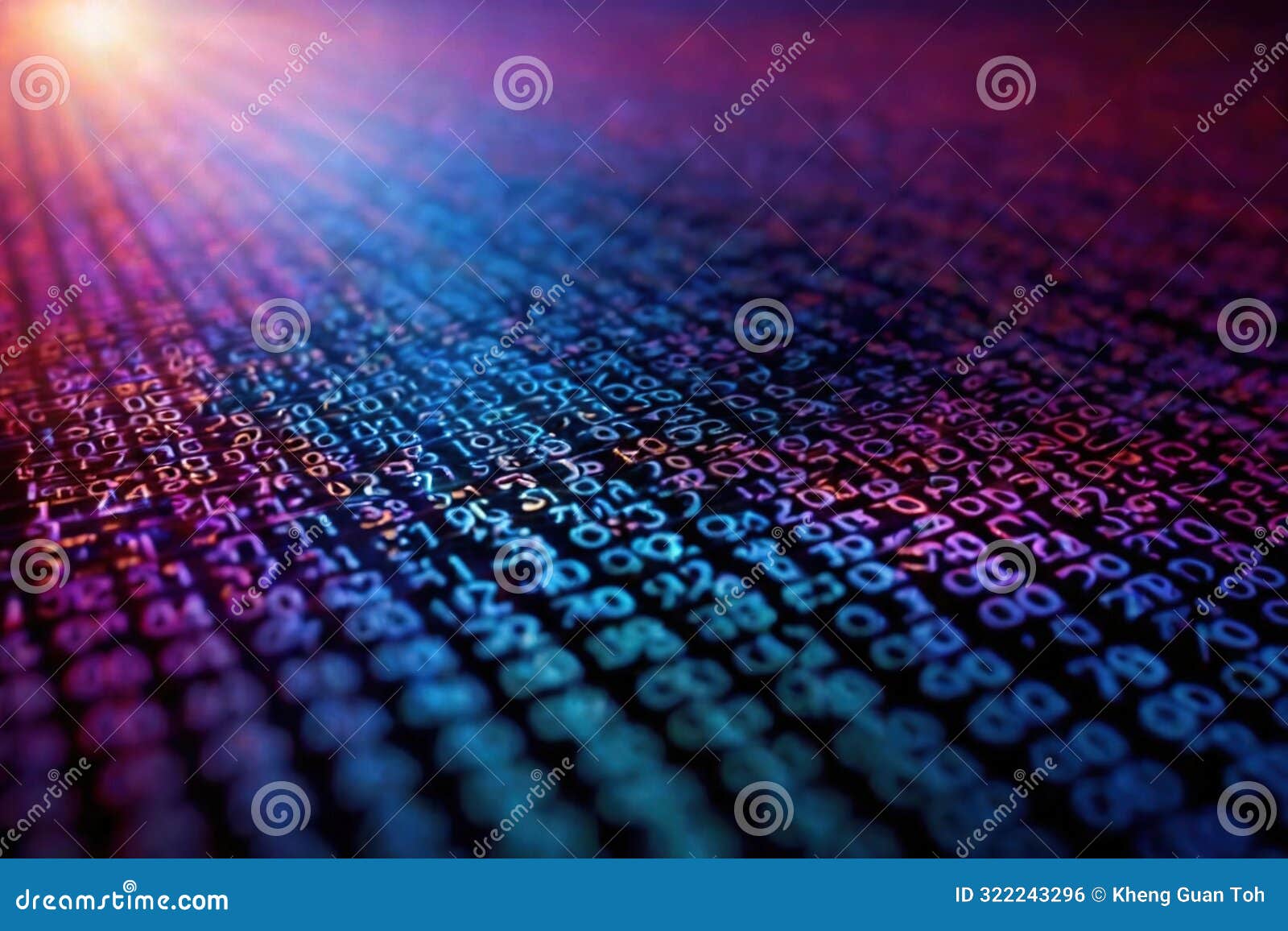 Colorful Technology Binary Matrix Code Abstract Wallpaper Patern ...