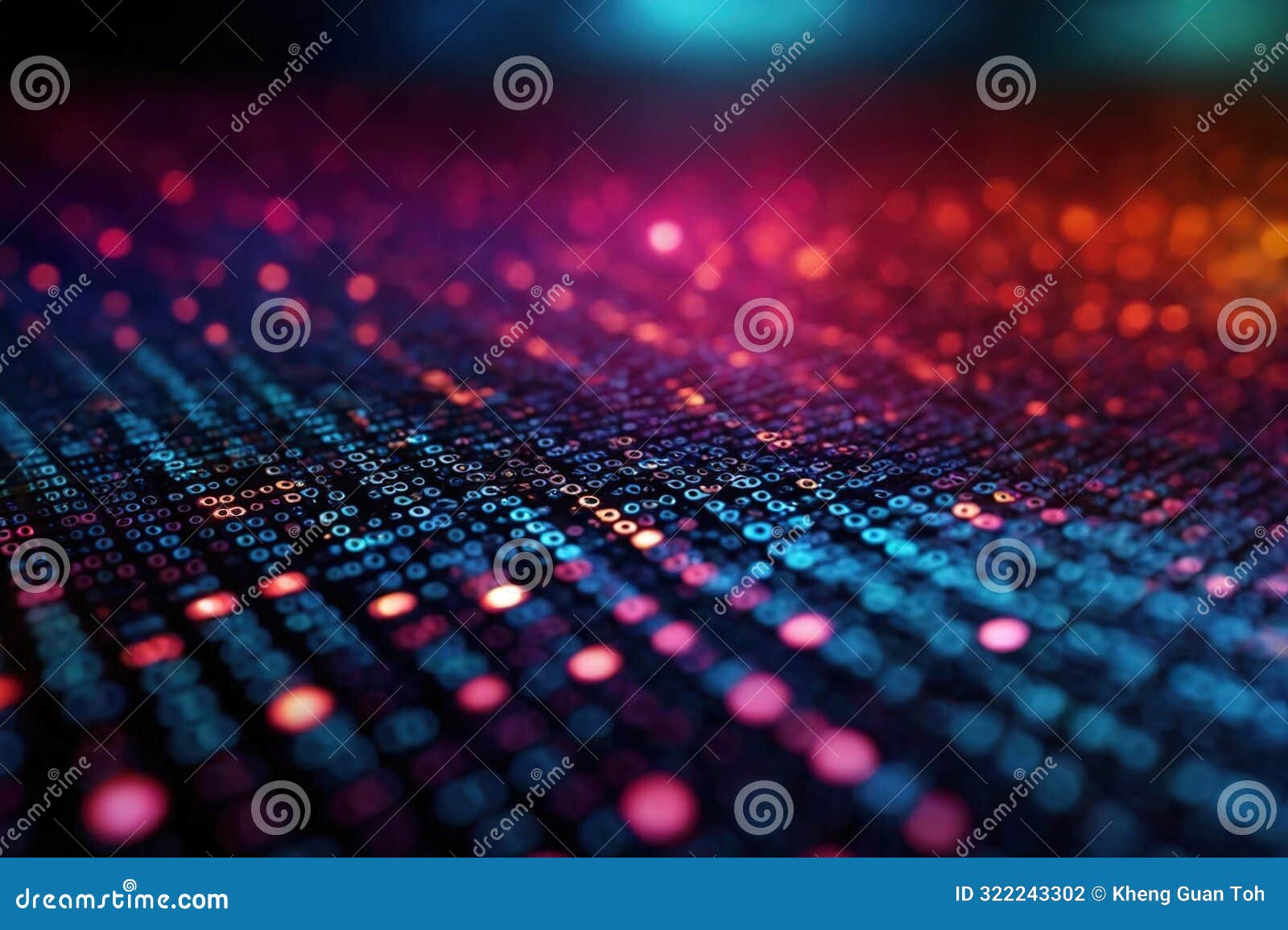 Colorful Technology Binary Matrix Code Abstract Wallpaper Patern ...