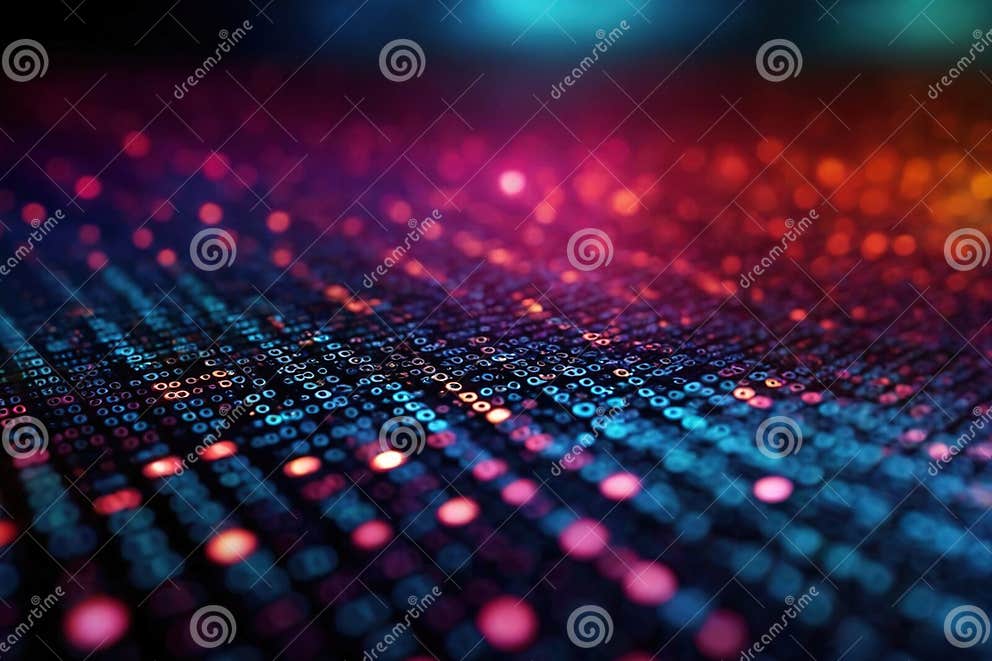 Colorful Technology Binary Matrix Code Abstract Wallpaper Patern ...