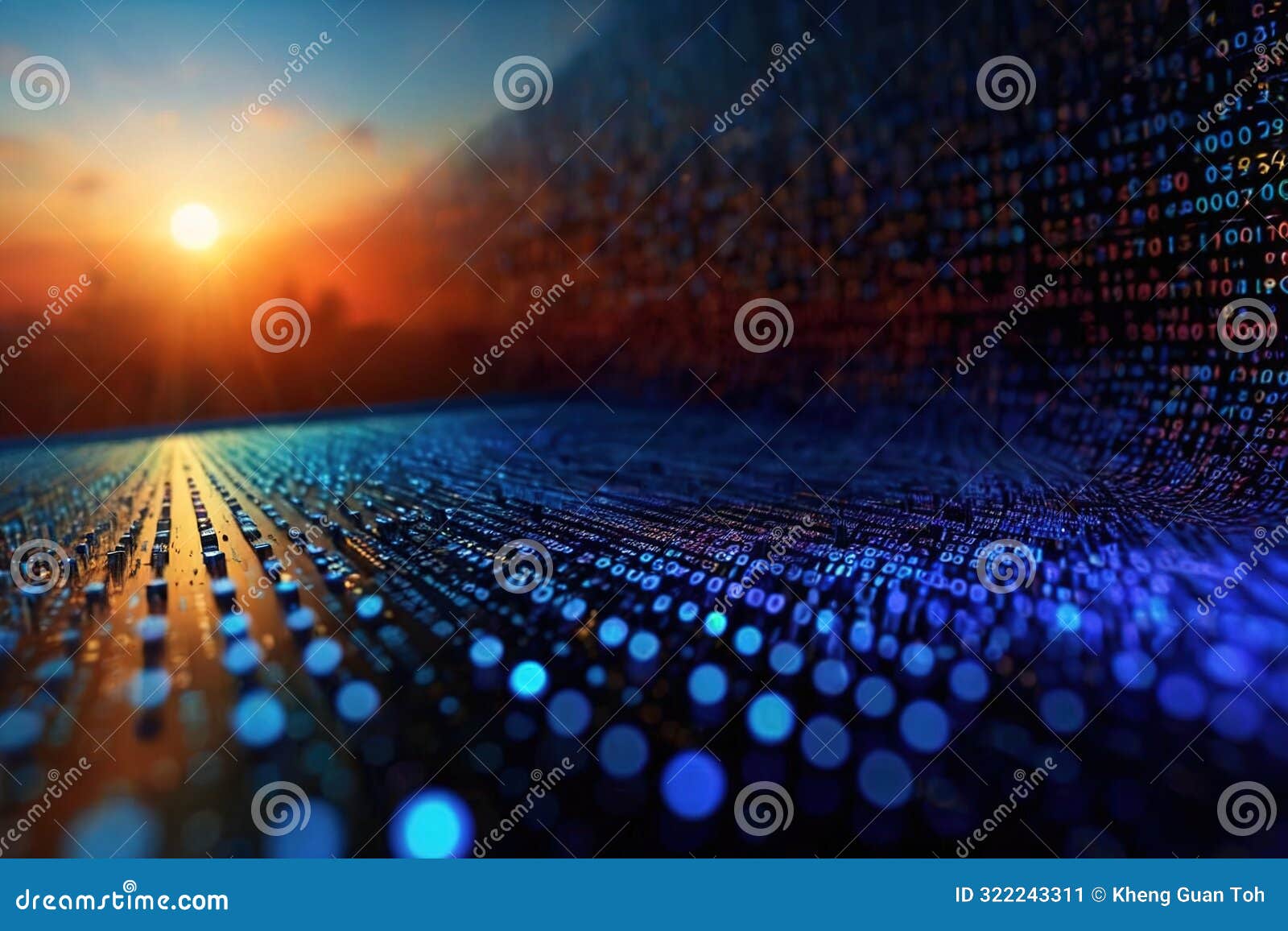 Colorful Technology Binary Matrix Code Abstract Wallpaper Patern ...