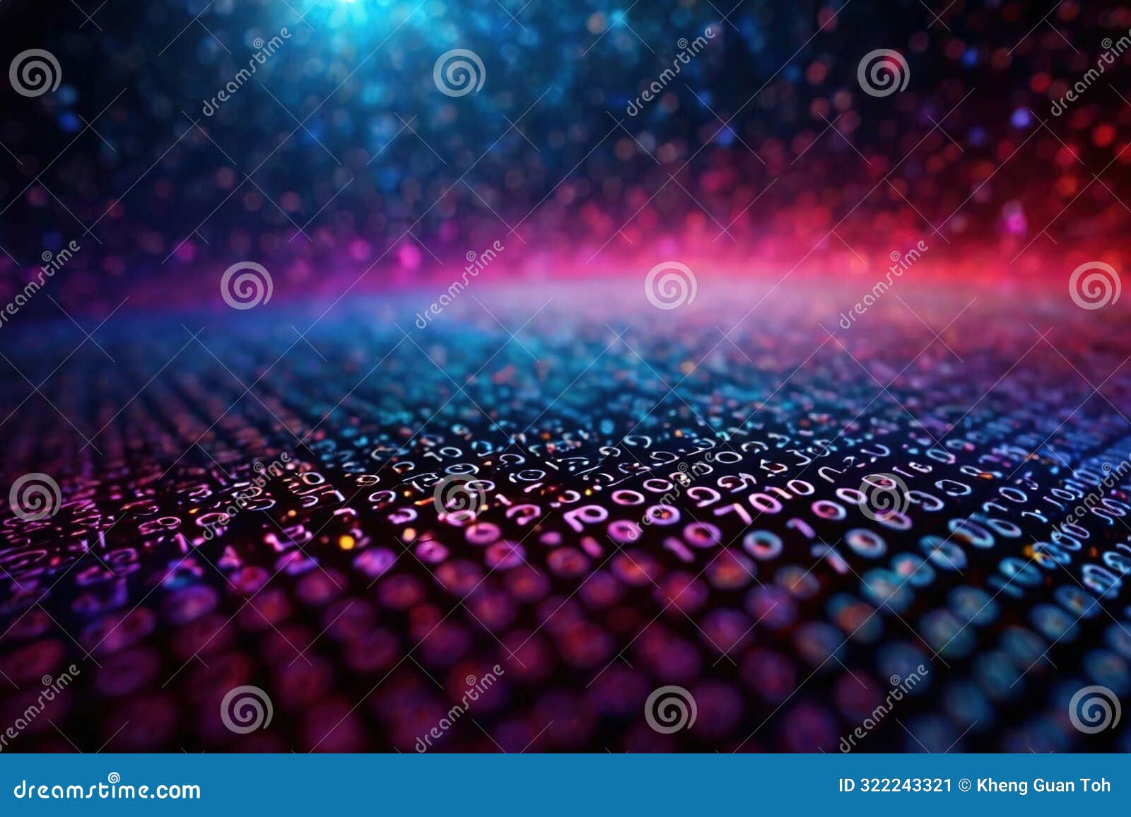 Colorful Technology Binary Matrix Code Abstract Wallpaper Patern ...