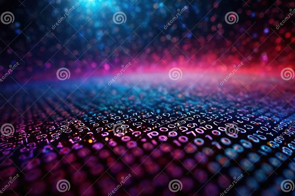 Colorful Technology Binary Matrix Code Abstract Wallpaper Patern ...