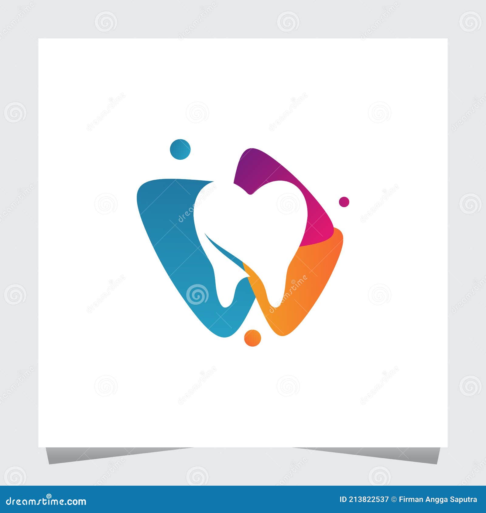 Colorful Teeth Logo Inspirations Template Stock Vector - Illustration ...