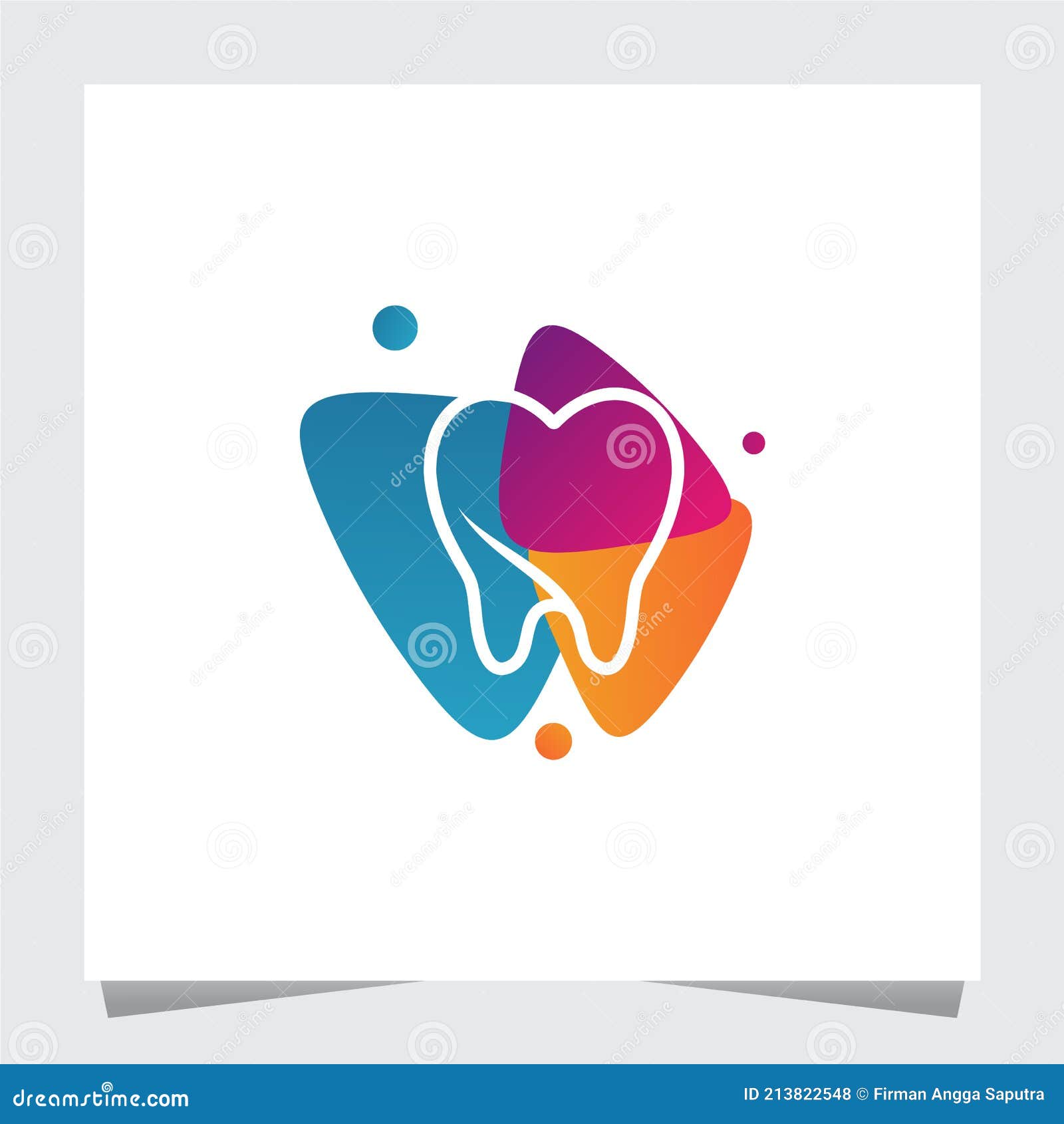 Colorful Teeth Logo Inspirations Template Stock Vector - Illustration ...