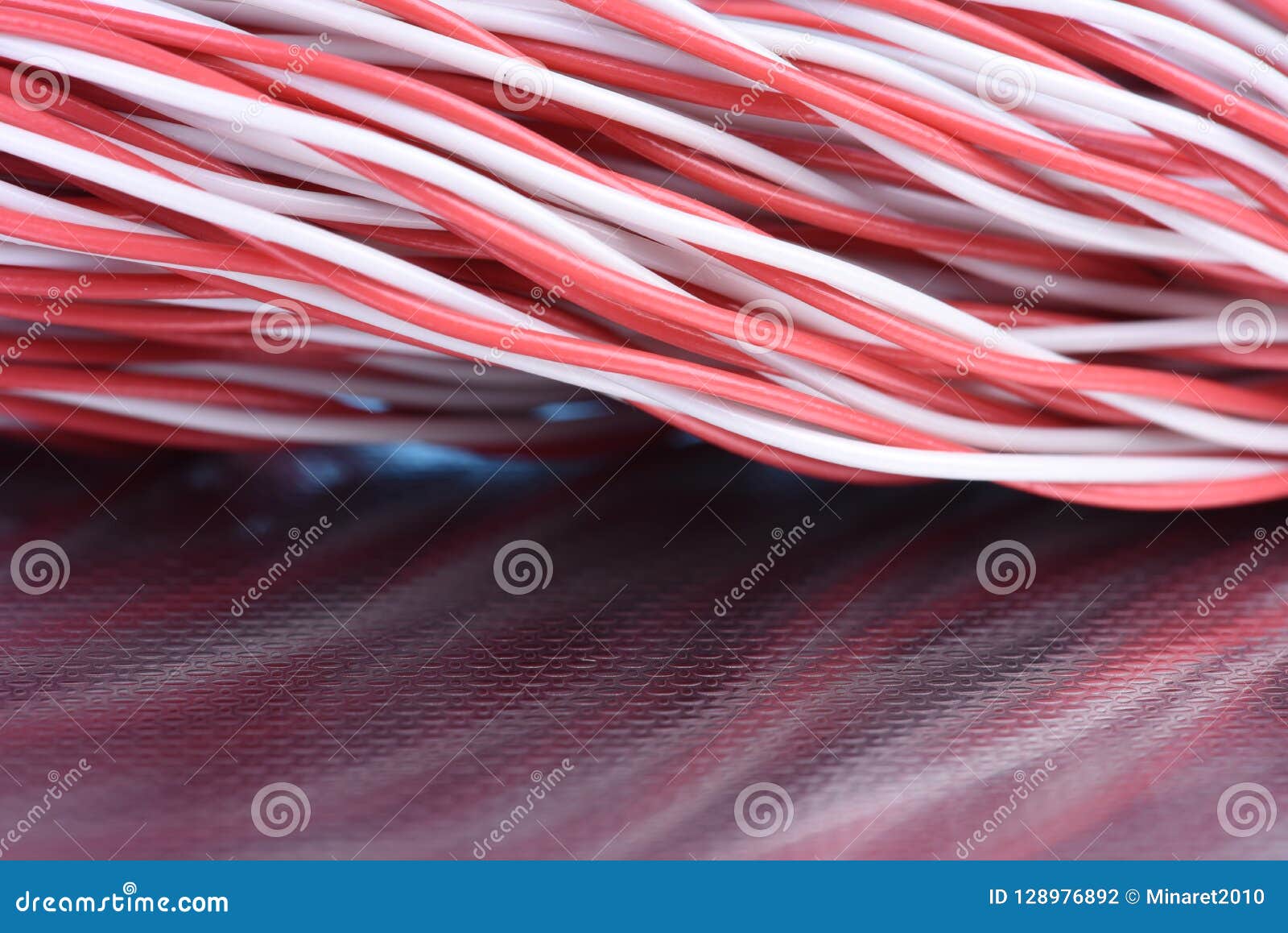 Colorful Telecommunication Cables Stock Photo - Image of industry ...