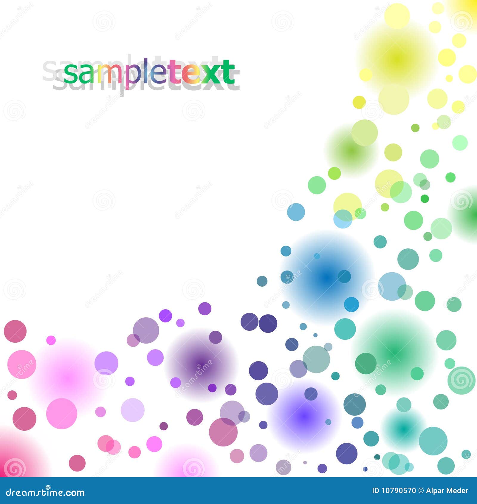 Colorful template stock vector. Illustration of decorative - 10790570