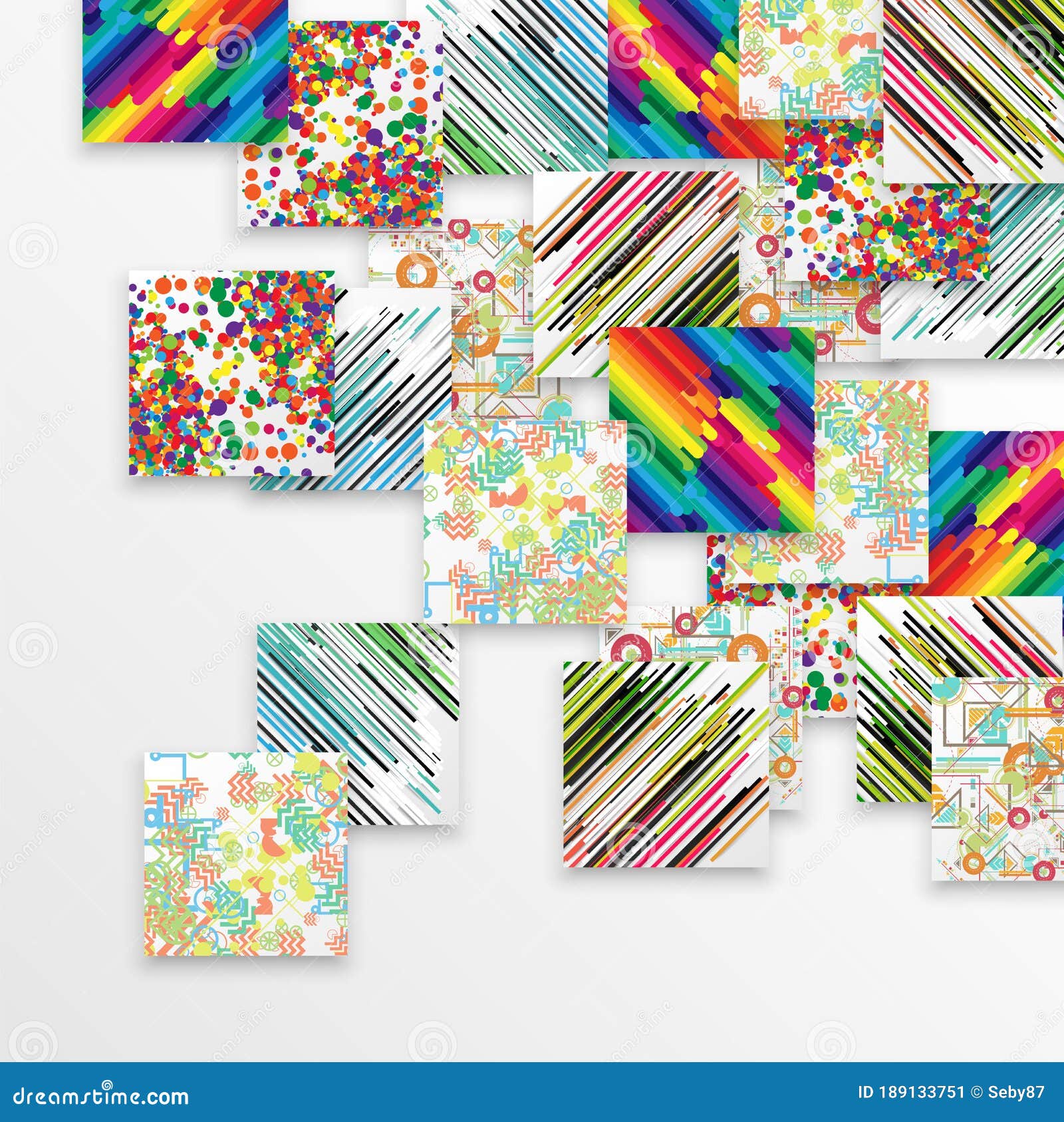 Colorful Template Background, Vector Stock Vector - Illustration of ...