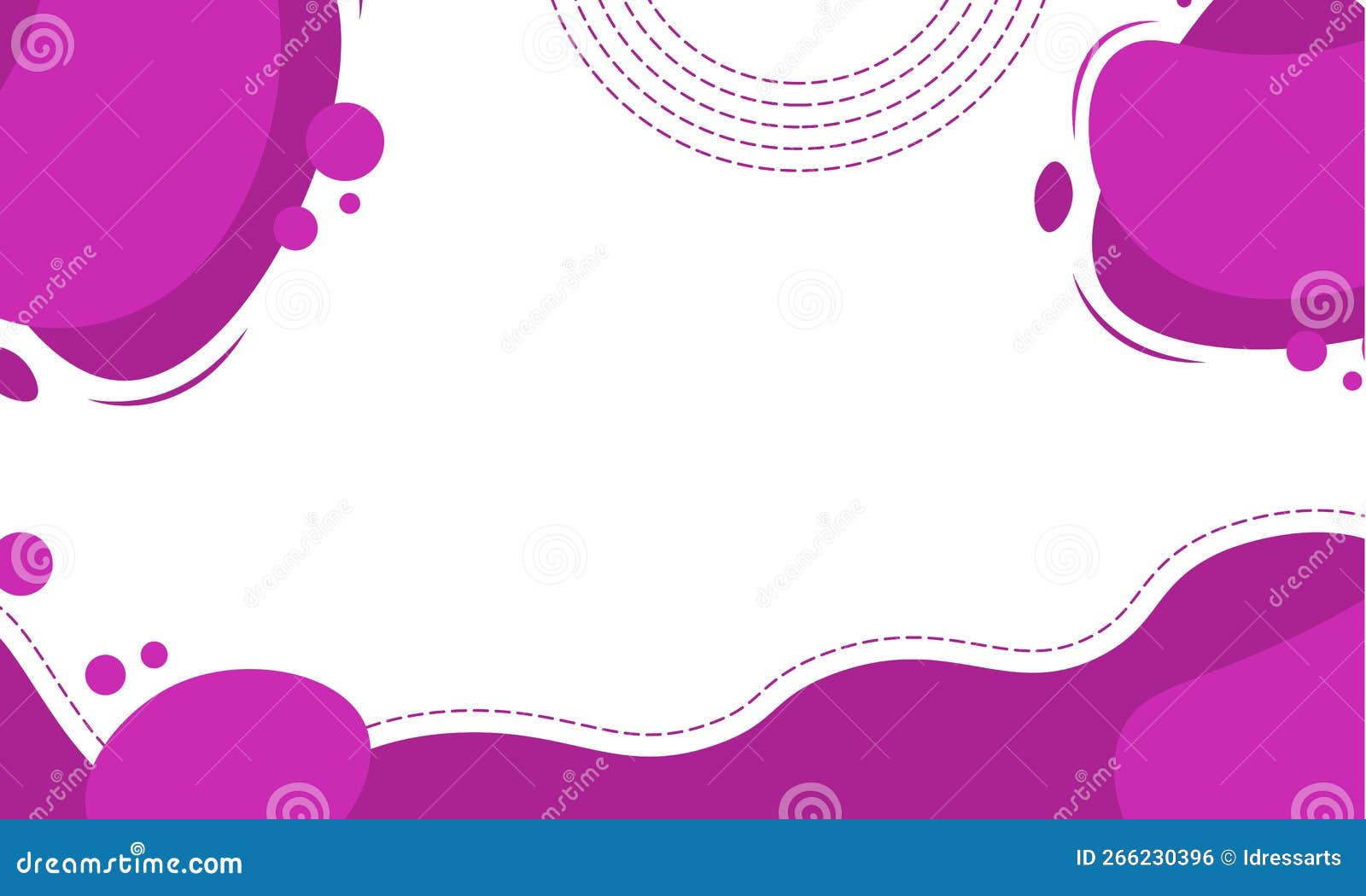 Colorful Template Banner with Violet Color. Design with Liquid Shape ...