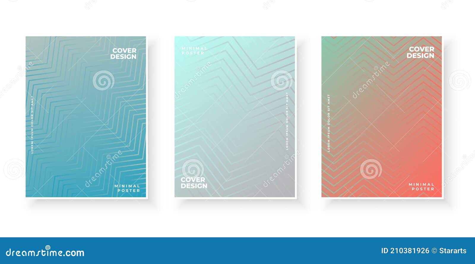 Colorful Template with Gradient Set for Presentation Stock Vector ...