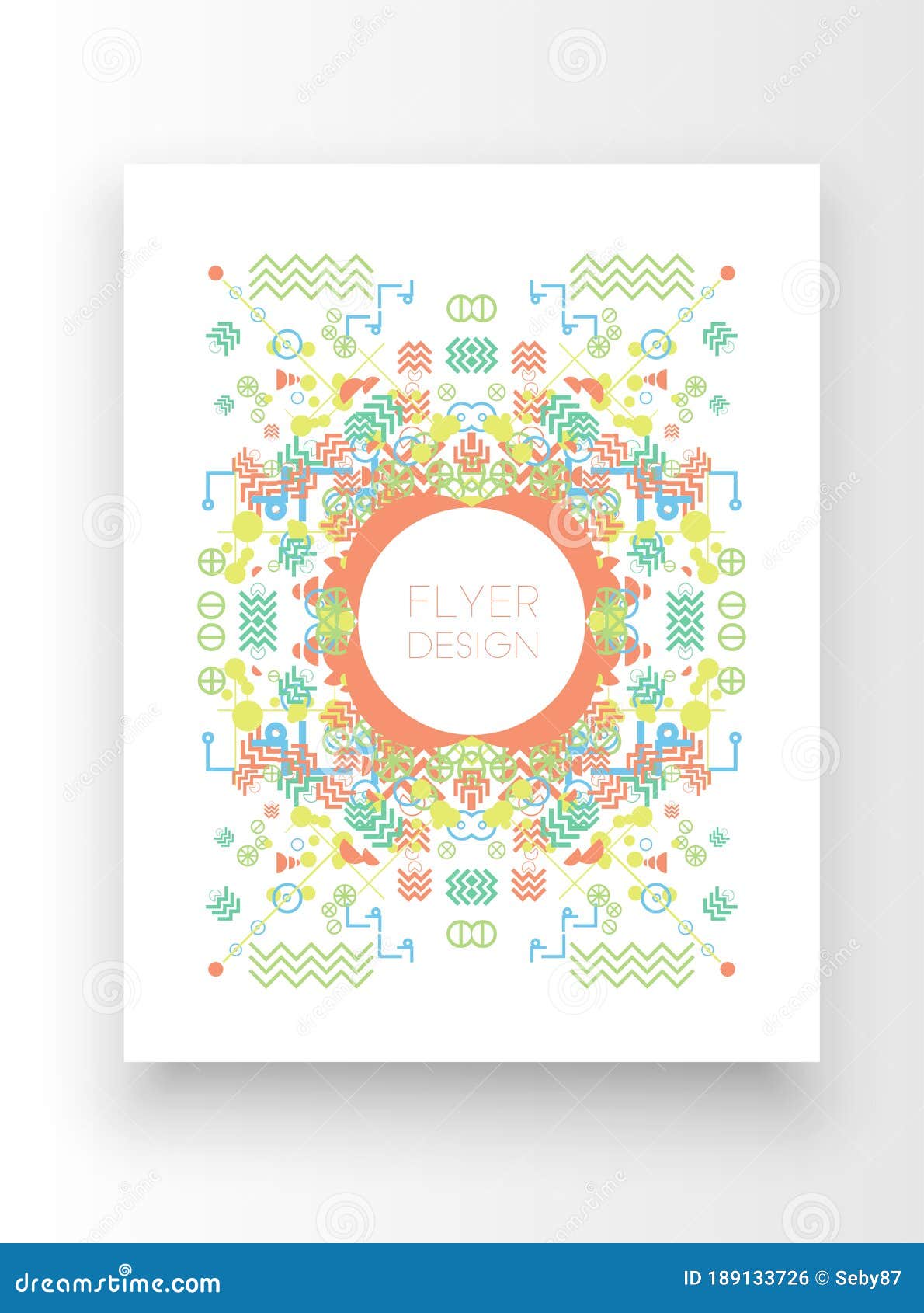 Colorful Template/poster Design, Vector Stock Vector - Illustration of ...