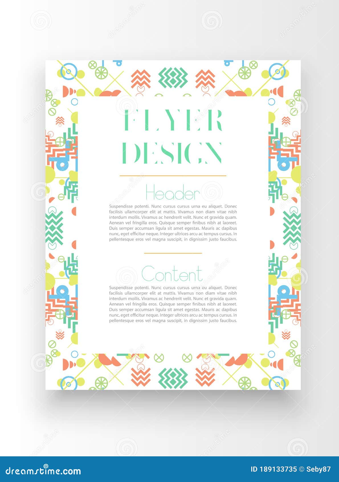 Colorful Template/poster Design, Vector Stock Vector - Illustration of ...