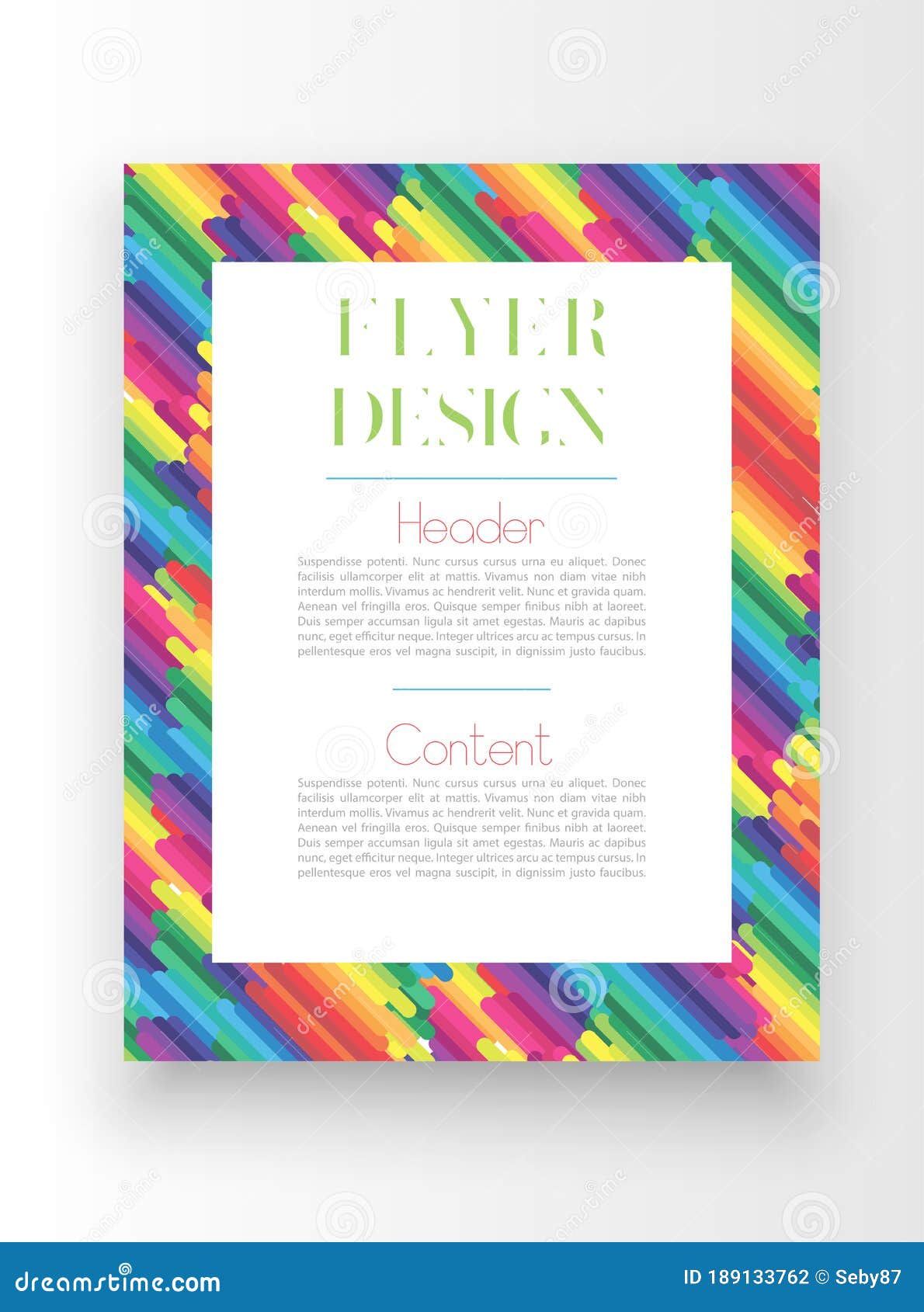 Colorful Template/poster Design, Vector Stock Vector - Illustration of ...
