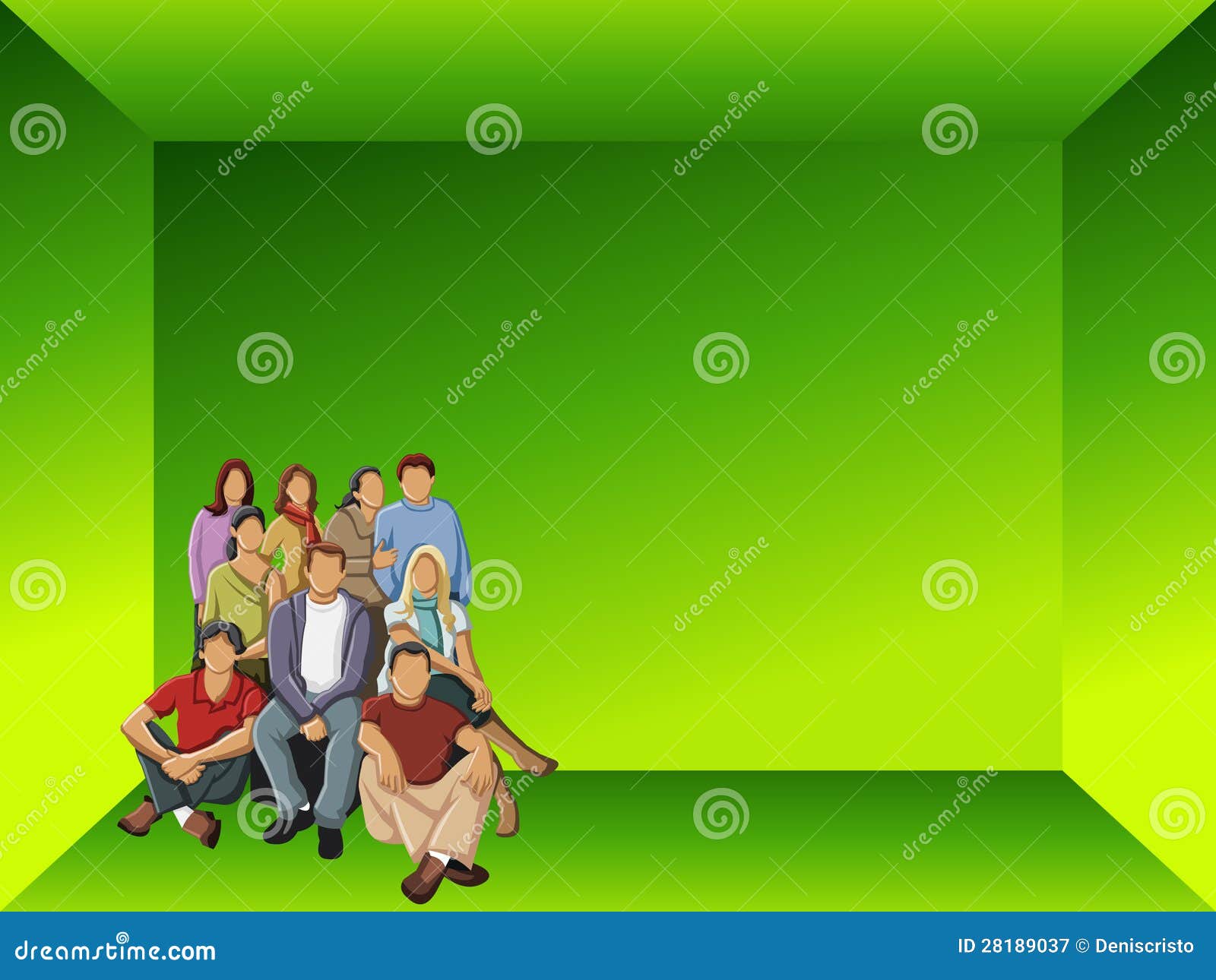 Colorful Template with Students Stock Vector - Illustration of gradient ...