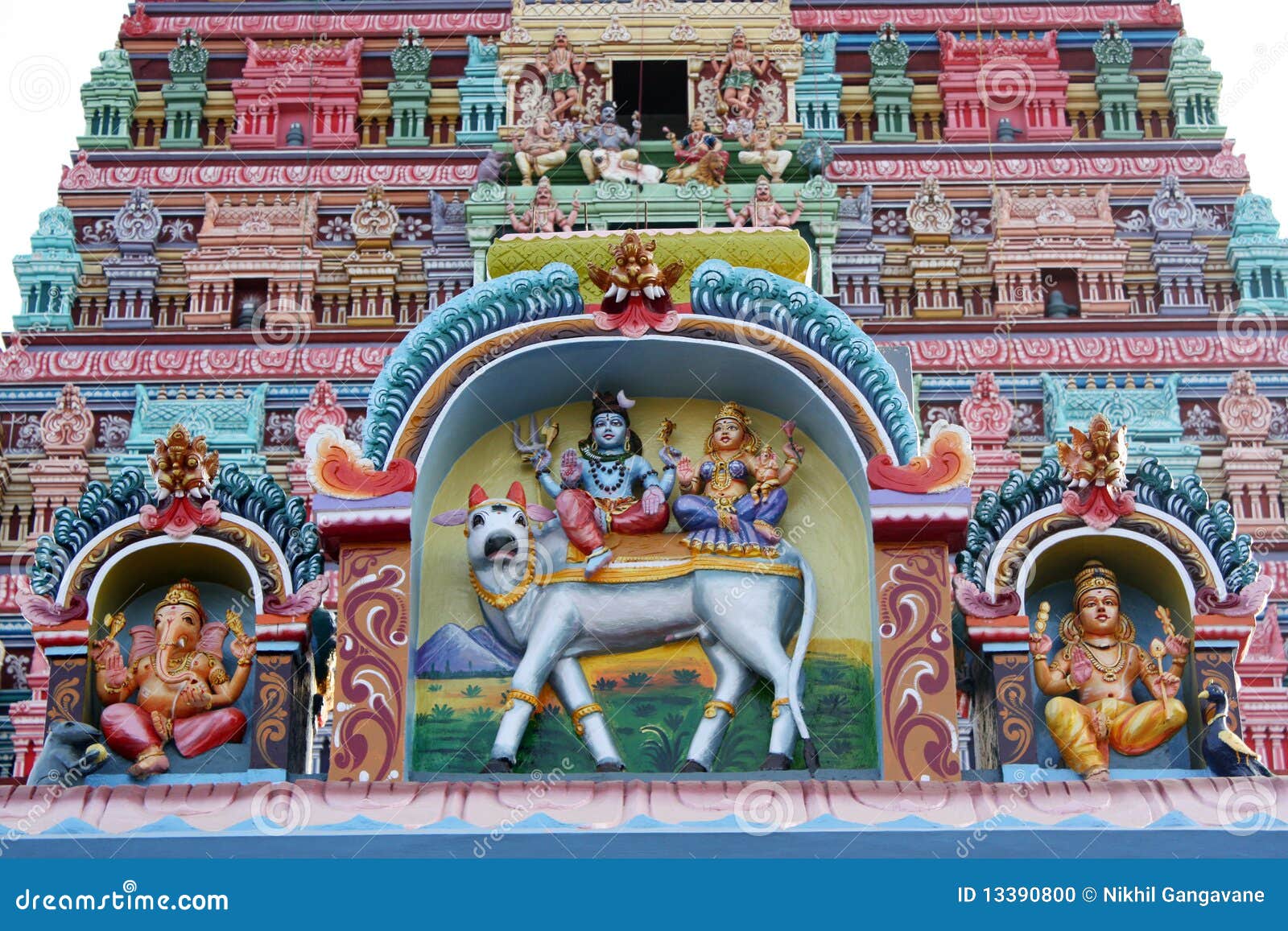 Colorful Temple Art stock photo. Image of sculptures - 13390800