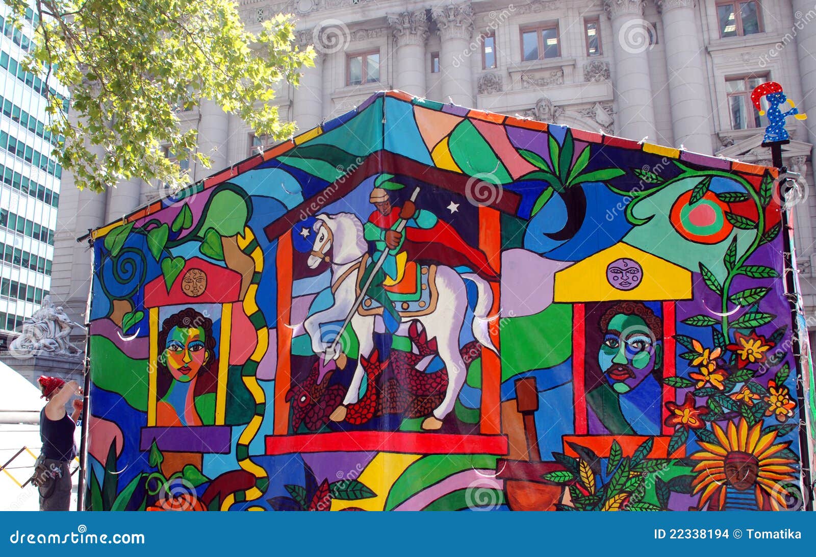 Colorful tent editorial stock image. Image of vacation - 22338194