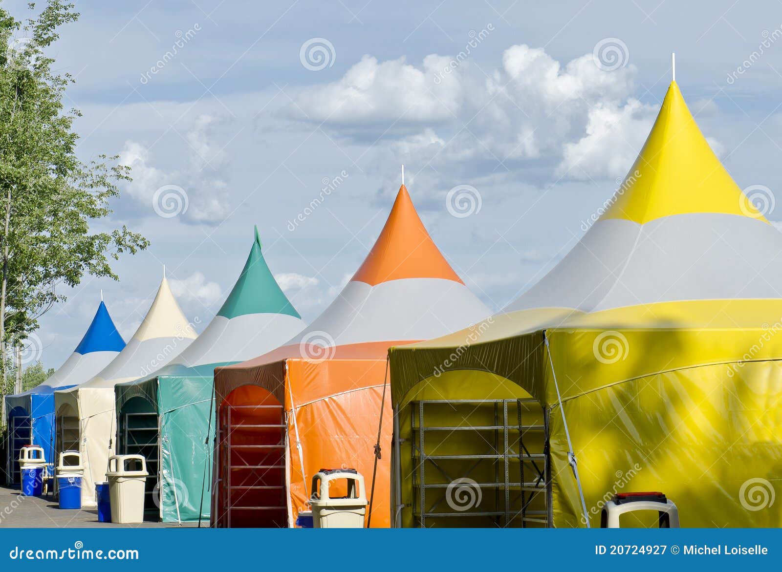 Colorful Tents stock image. Image of amusement, canopy - 20724927