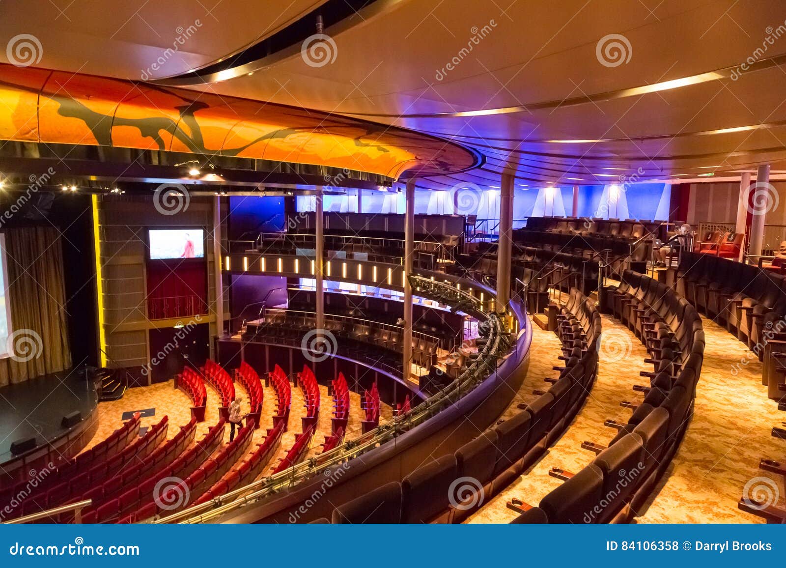 Colorful Terraced Theater stock photo. Image of chair - 84106358