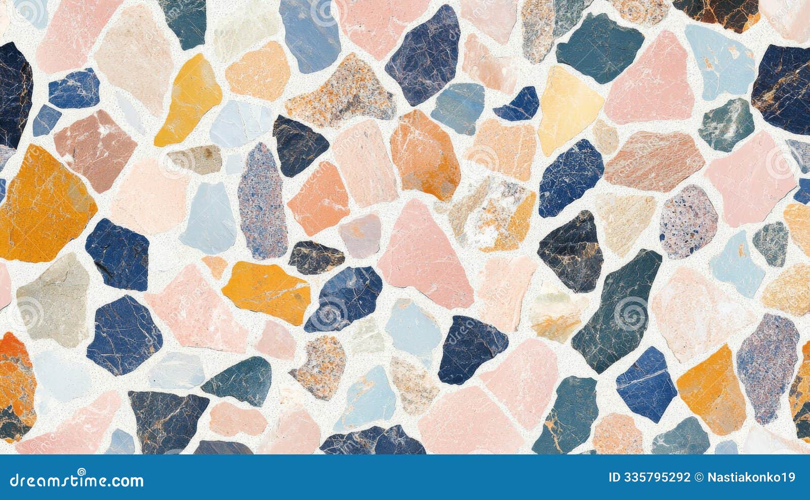 Colorful Terrazzo Stone Pattern, Abstract Artistic Background. Home ...