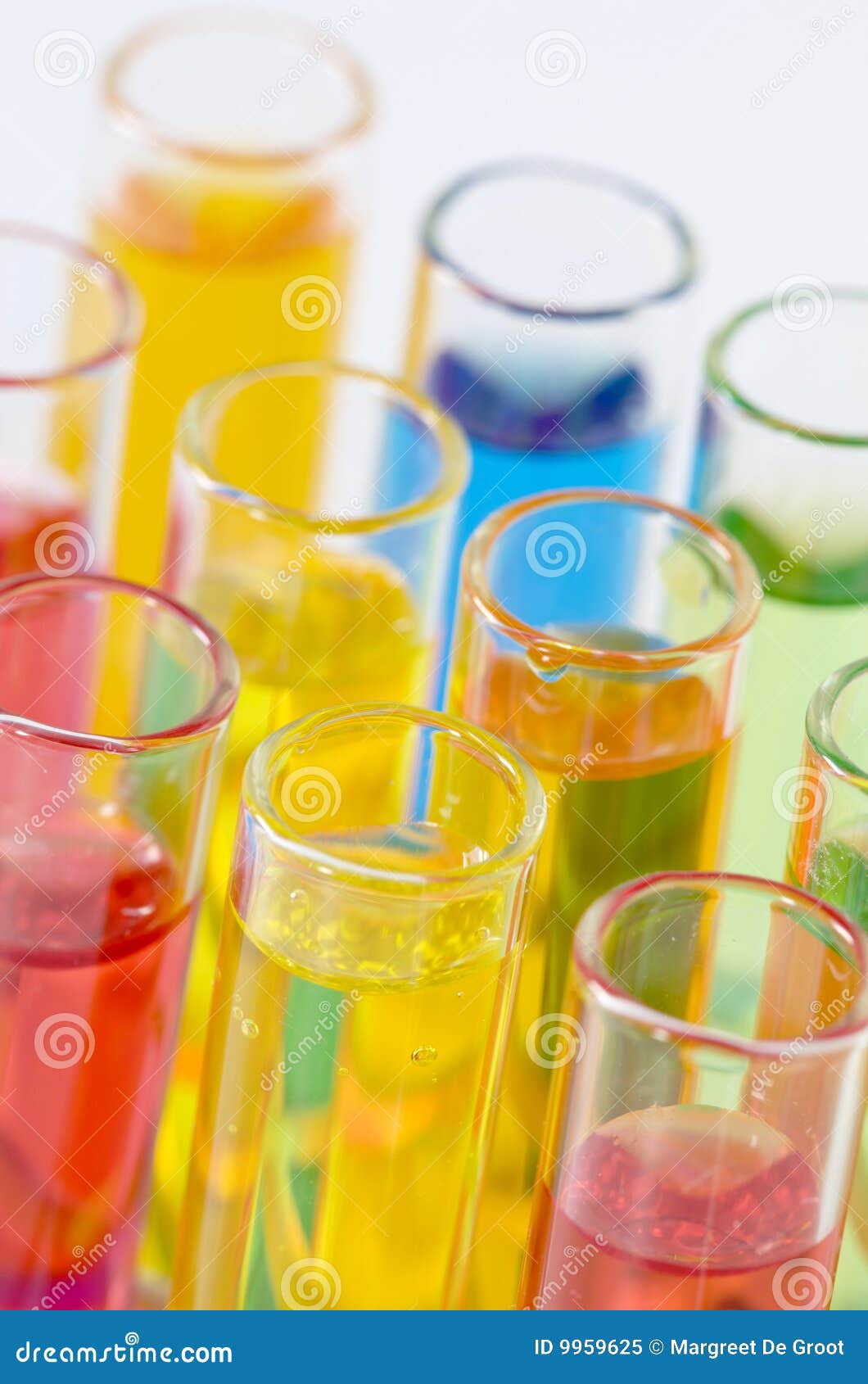 Colorful Test Tubes Close-up Stock Image - Image of analysis, test: 9959625