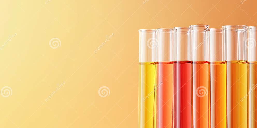 Colorful Test Tubes with Gradient Background in Laboratory Setting ...