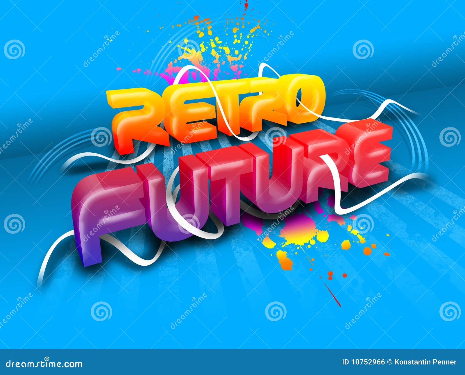 A colorful text stock illustration. Illustration of yellow - 10752966