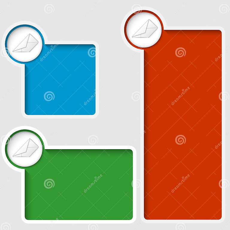 Colorful text frames stock vector. Illustration of color - 34981146