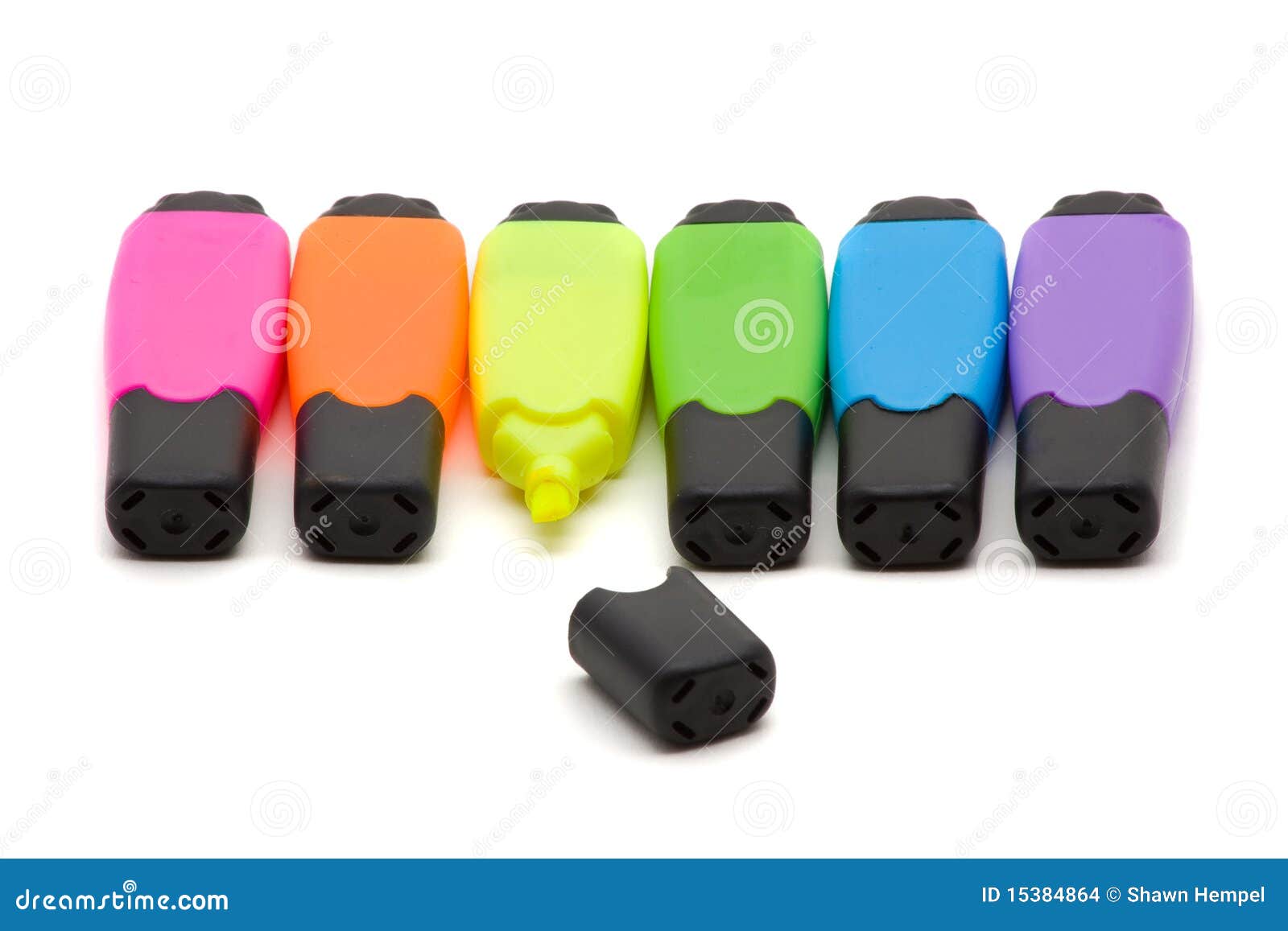 Colorful text markers stock photo. Image of background - 15384864