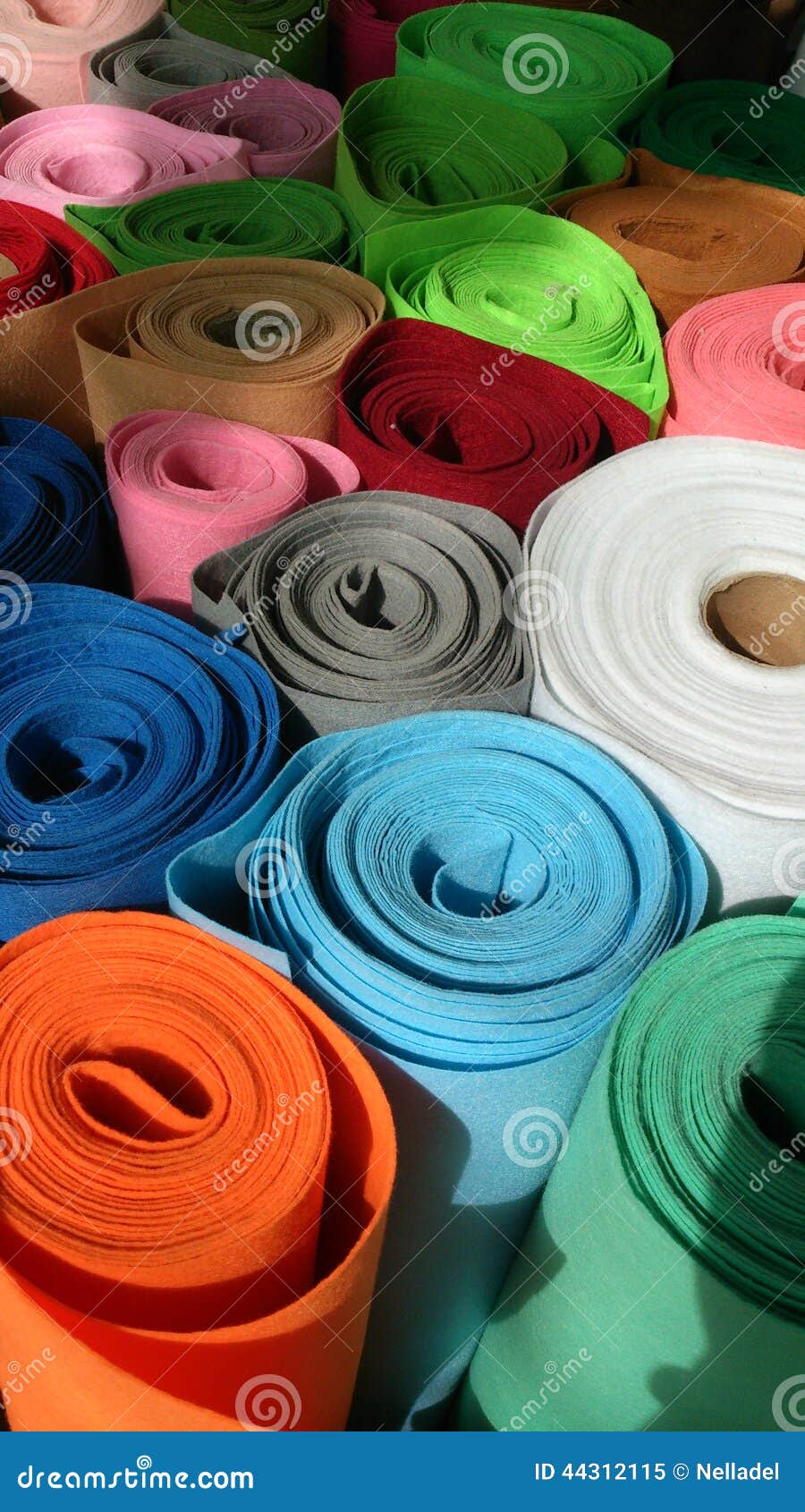 Colorful textile rolls stock image. Image of pink, roll - 44312115
