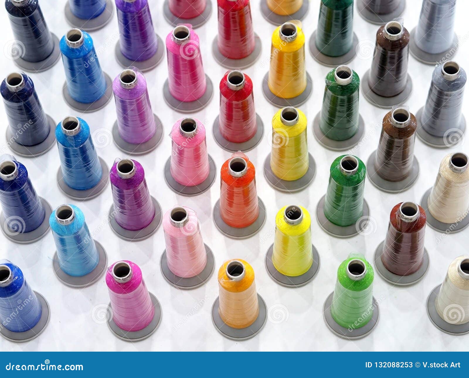 Colorful Textile Threads Industry for Background Stock Image - Image of ...