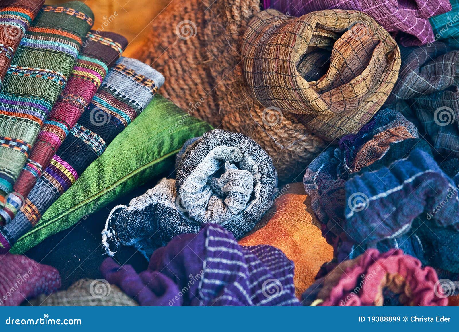 Colorful textiles stock image. Image of yellow, ballen - 19388899