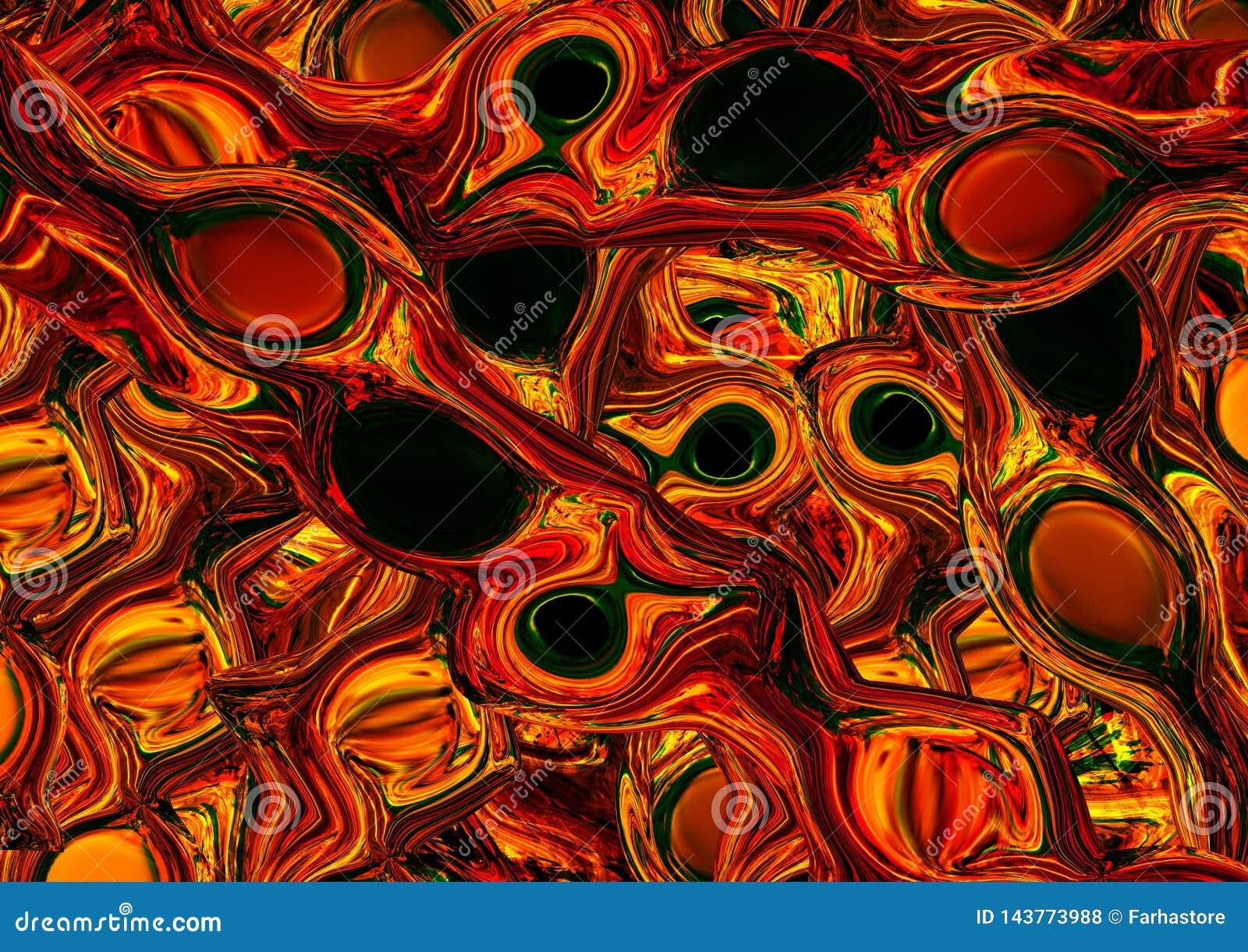 Abstract Red Plastic Liquify Effect Colorful Background Stock ...